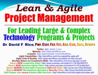 Lean & Agile Project Management | PPT