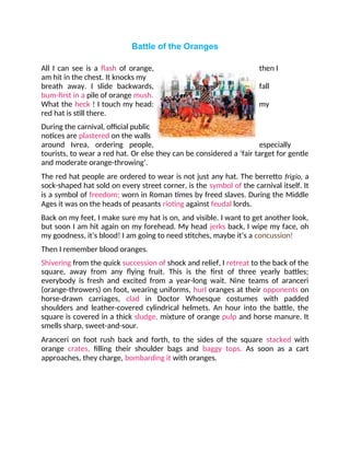 0range Festival in Italy as a Culture.docx