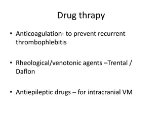 Recent trends in management of vascular malformation | PPTX