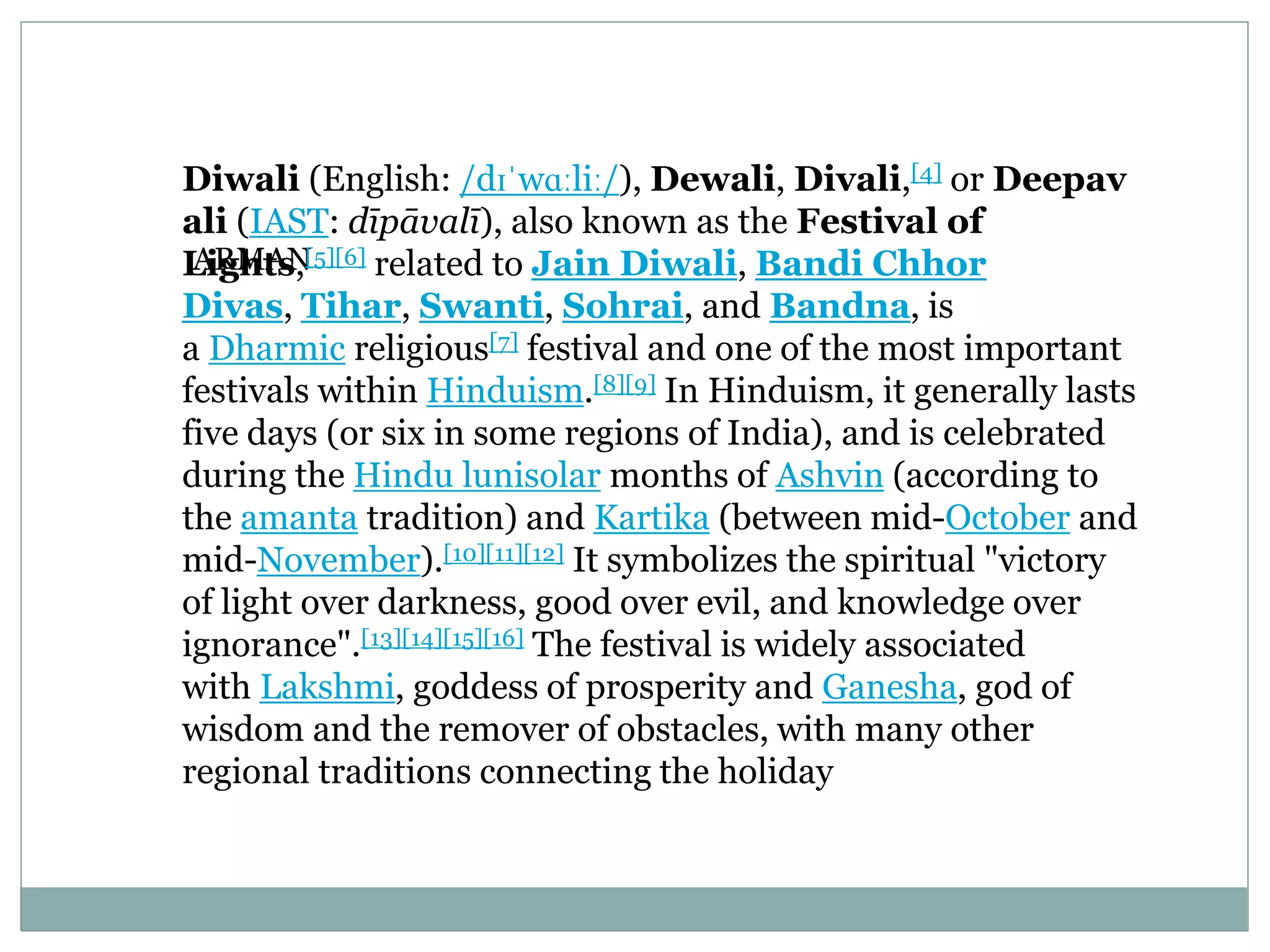 DIWALI PPT | PPTX