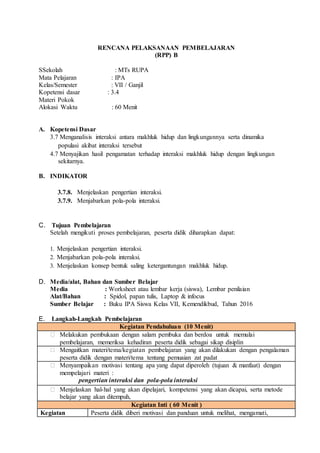 rpp bab 3.8. ipa vii limbah | DOCX