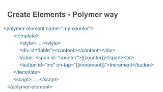 Introduction to Polymer | PDF | Web Design and HTML | Internet