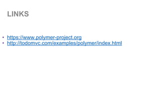 Introduction to Polymer | PDF | Web Design and HTML | Internet