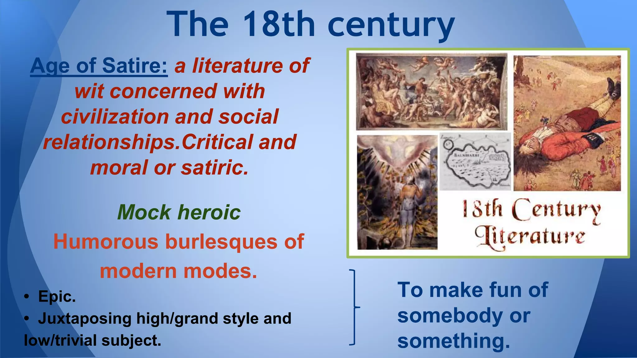 English writers from the 16th to the 18th centuries | PPTX