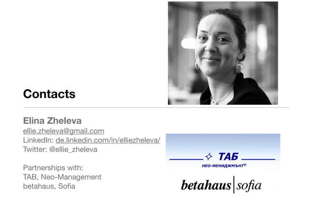 Design Thinking presentation in front of Sofia Coaching Support Group_2 April 2014 | PPT