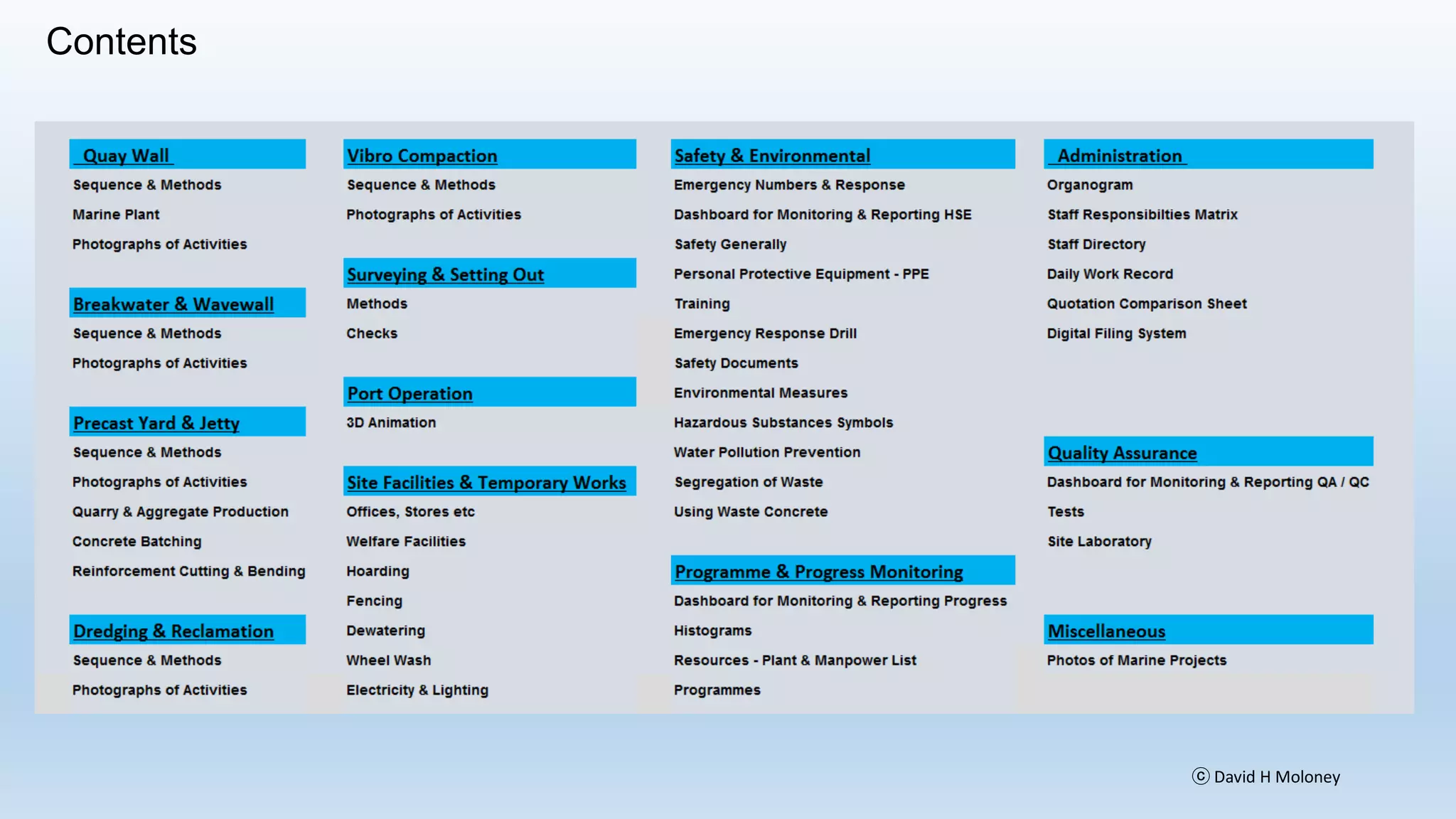 Sea Port Construction, Project Execution Plan | PDF