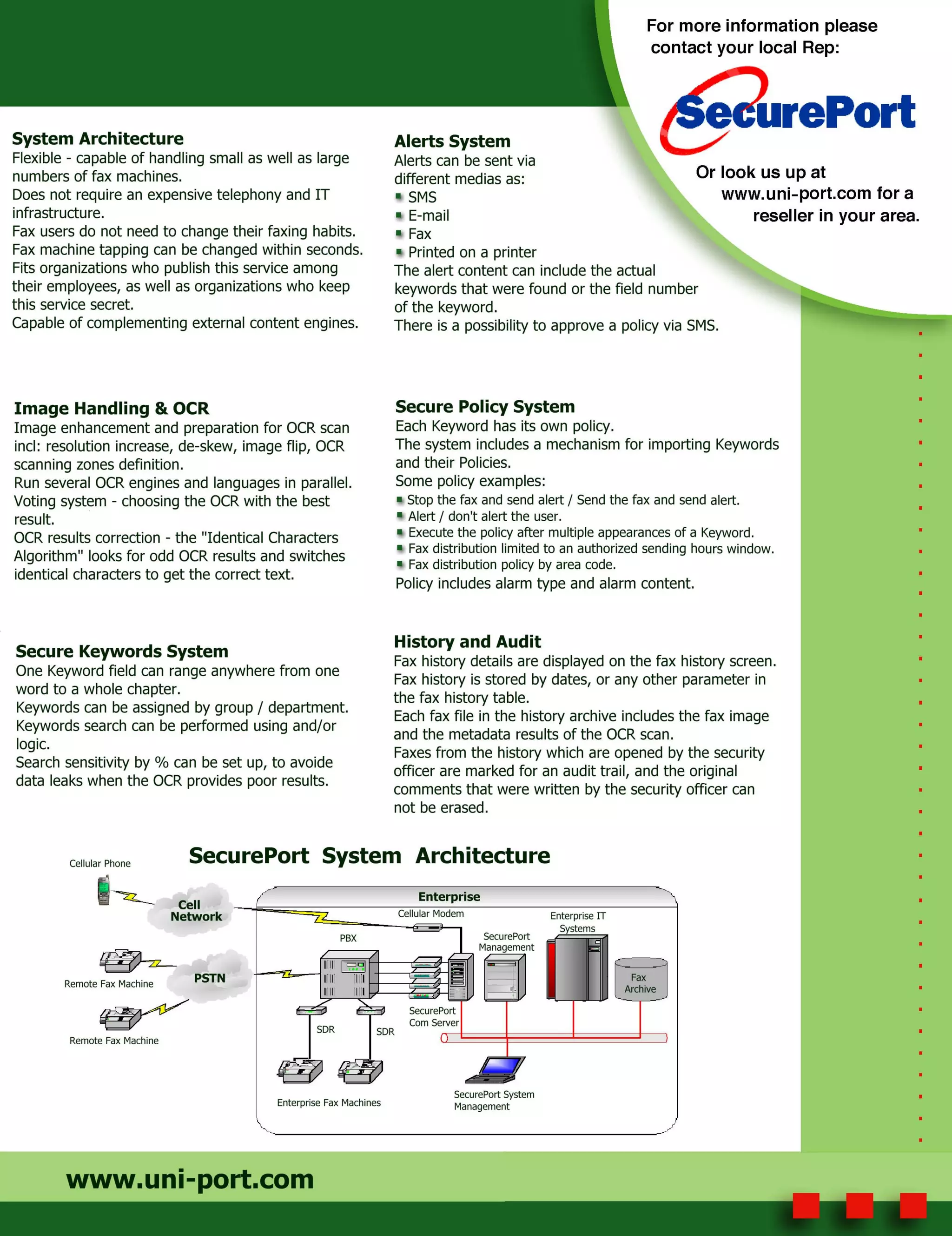 SecurePort Brochure march 2009 | PDF