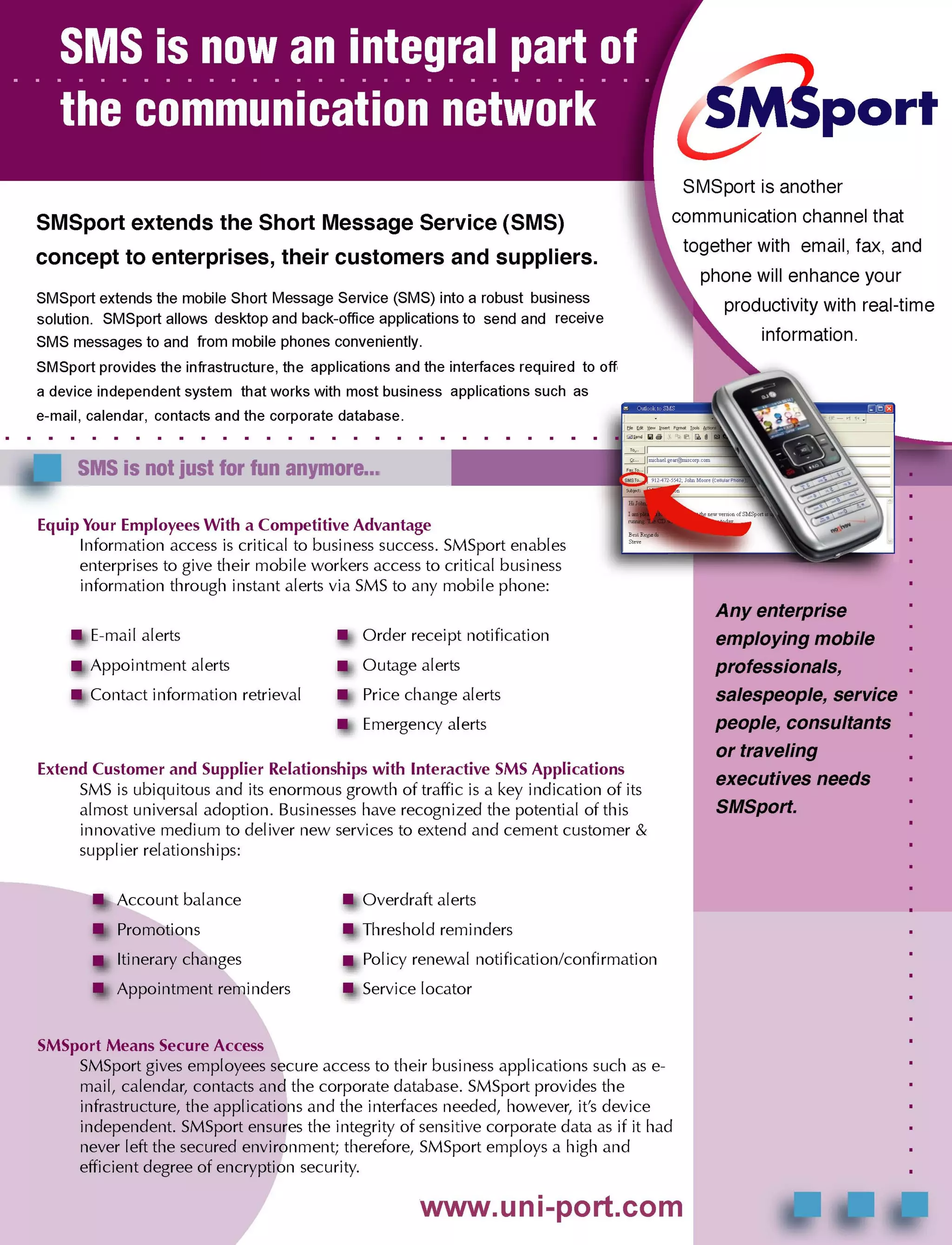 SMSport Brochure June 09 | PDF