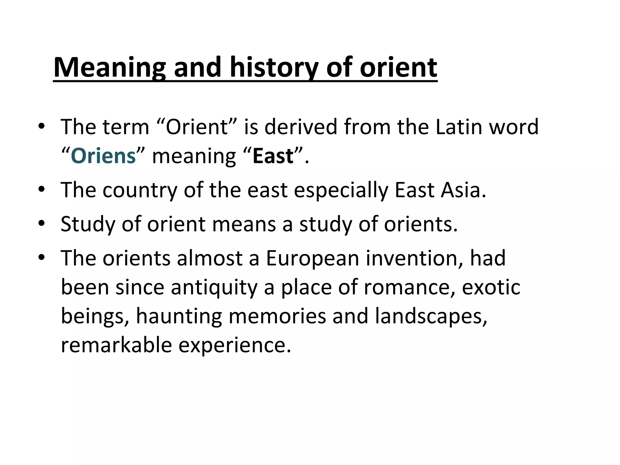 What is Orientalism? | PPTX