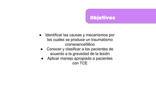 Traumatismo Craneoencefálico, ETIOLOGIA, CLASIFICACION, FISIOPATOLOGIA ...