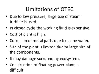 0cean and thermal energy for electrical power generation.ppt