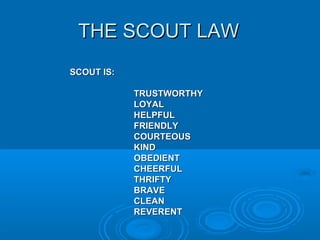 0 the bsp vision,mission and the scout oath and law | PPT