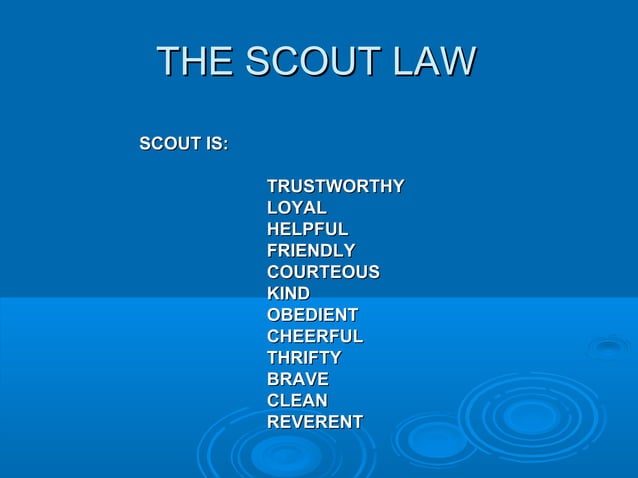 0 the bsp vision,mission and the scout oath and law | PPT