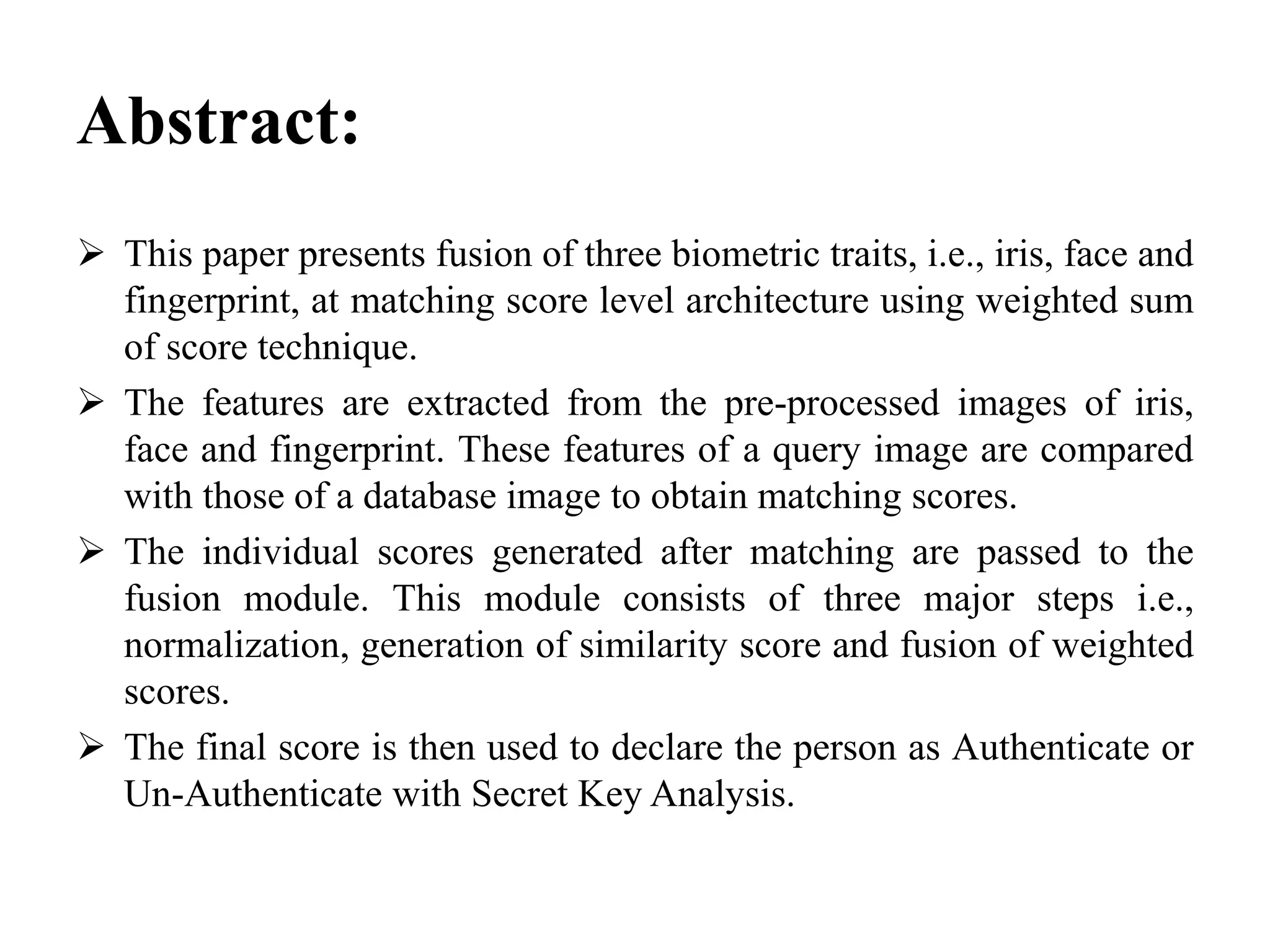 0th Image Quality Assessment For Fake Biometricdetection Application To Iris Fingerprint And