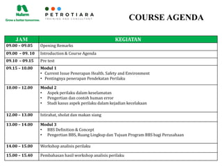 Training Objective & course agenda.ppt