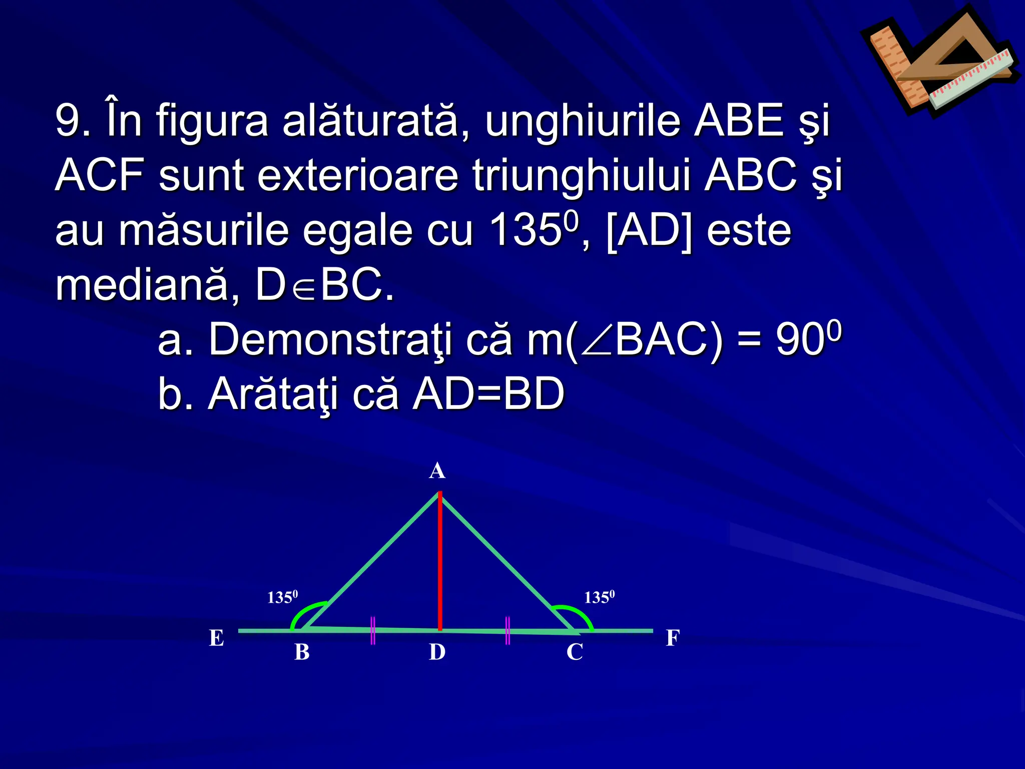 Triunghiul isoscel Propietati Lectie clasa a VI-a | PPT