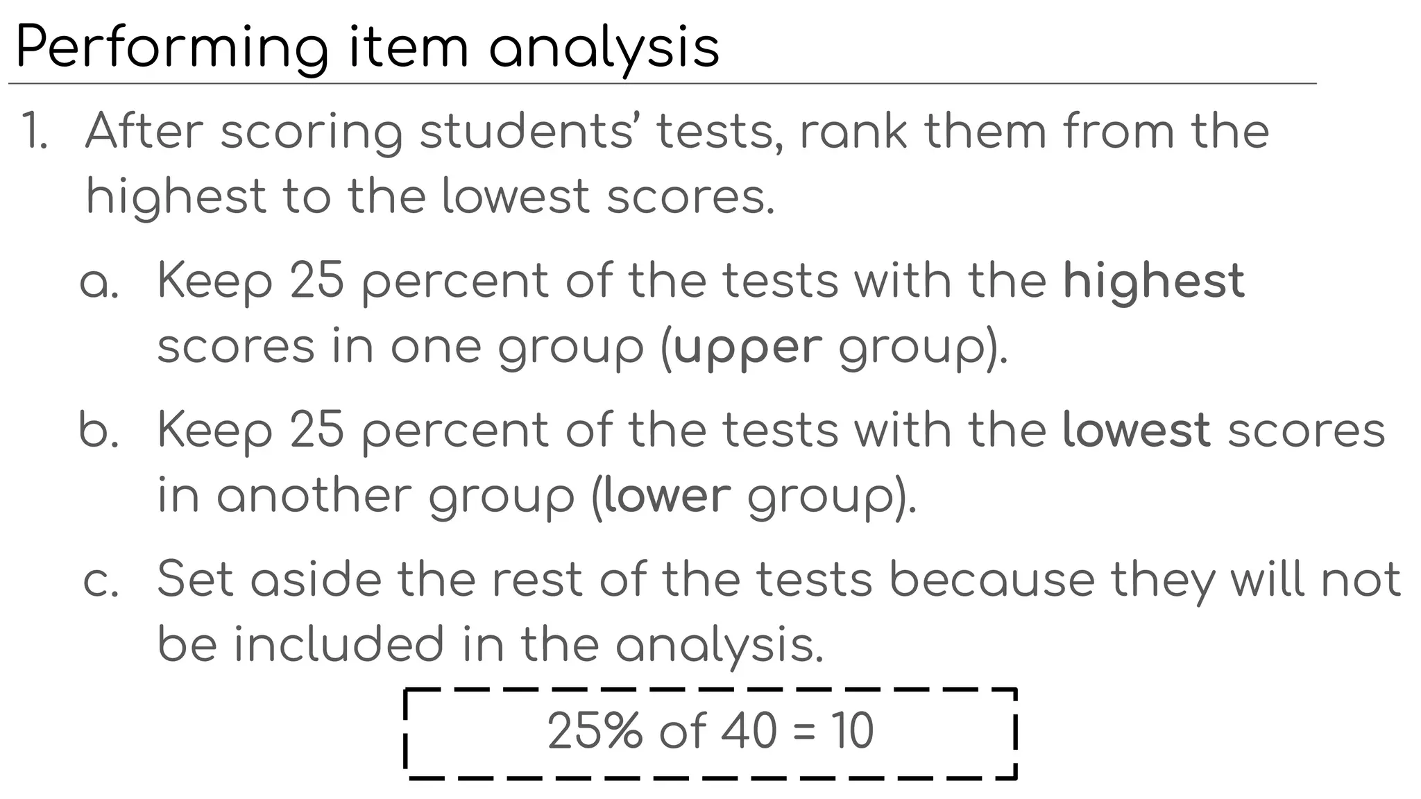 tryout test, item analysis (difficulty, discrimination) | PDF