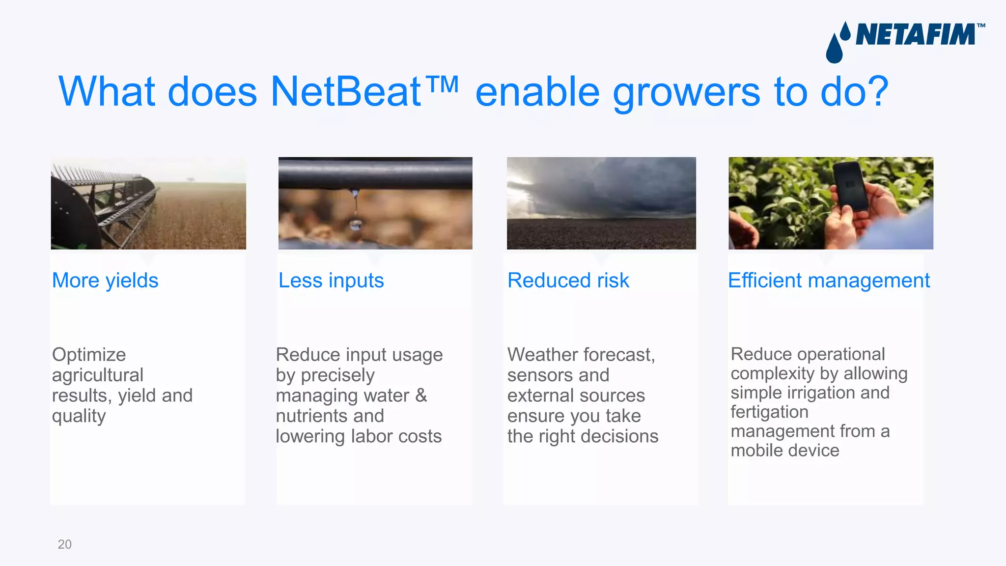 NetBeat: The first irrigation system with a brain | PPTX