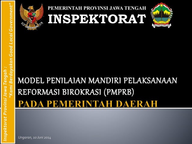 Model PMPRB pada PEMDA | PPT