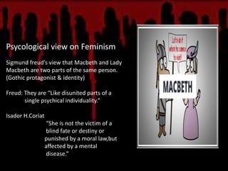 Feminist reading on chracter of Lady Macbeth | PPTX | Fiction | Books ...