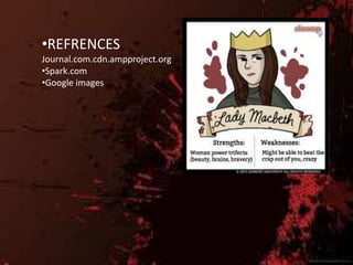 Feminist reading on chracter of Lady Macbeth | PPTX