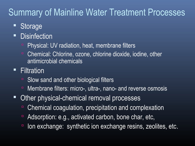 Water Treatment | PPT