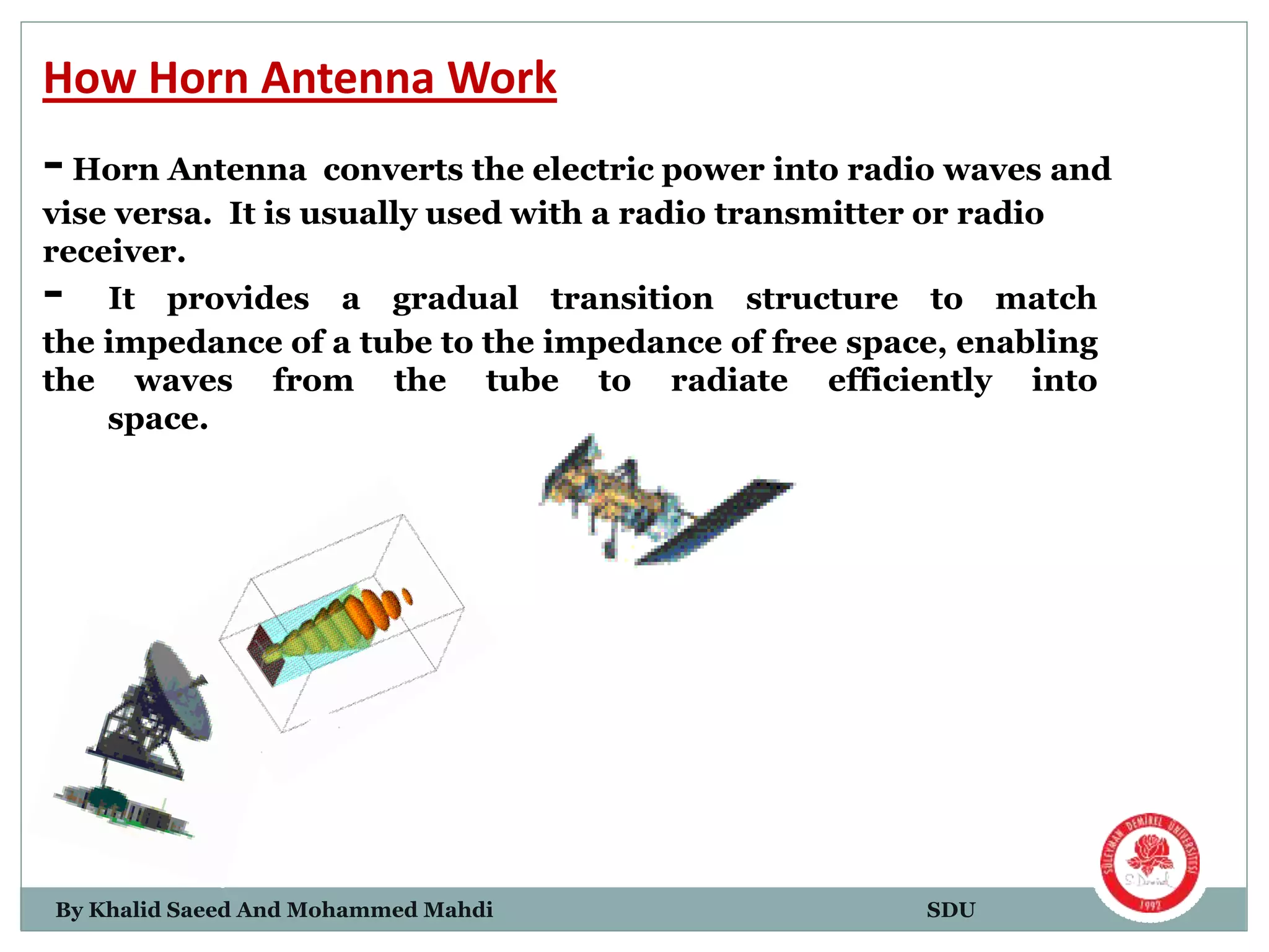 Horn Antenna presentation of Antenna Theory | PPSX