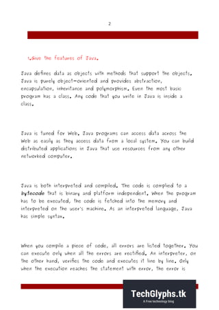 Bt0074 oops with java | PDF