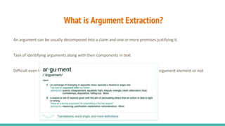 Argument extraction from news, blog and social media. | PPT