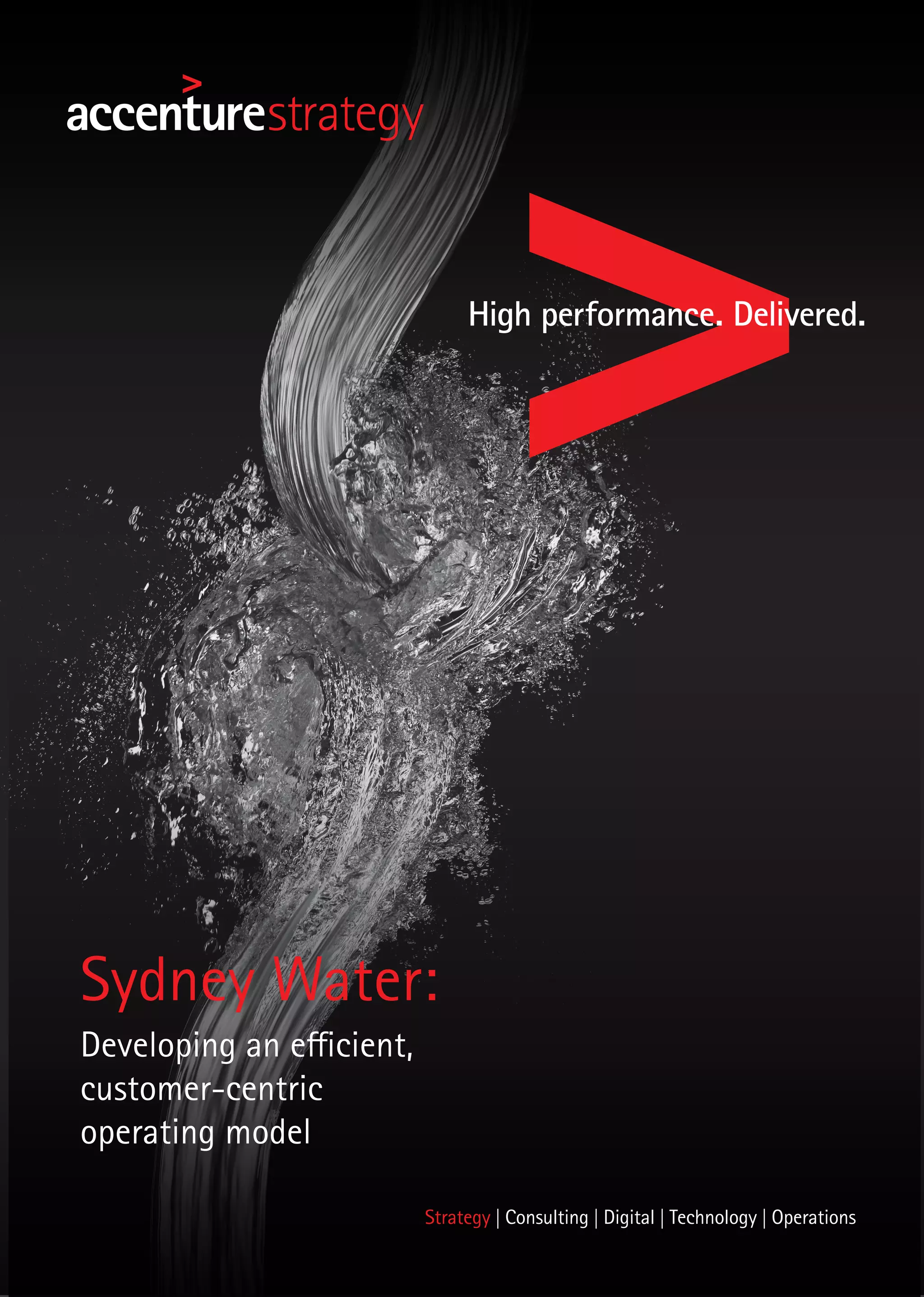 Sydney Water Target Operating Model Design | PDF