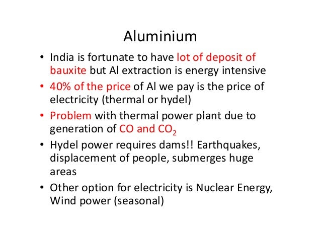 extraction of aluminium part 1