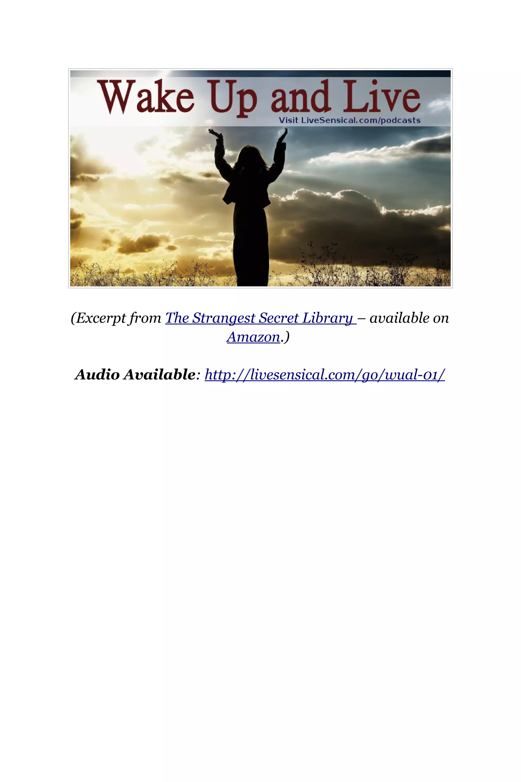 Wake Up and Live - Introduction by Dorothea Brande | PDF