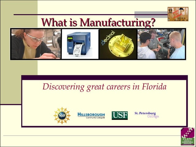 "What Is Manufacturing?" | PPT
