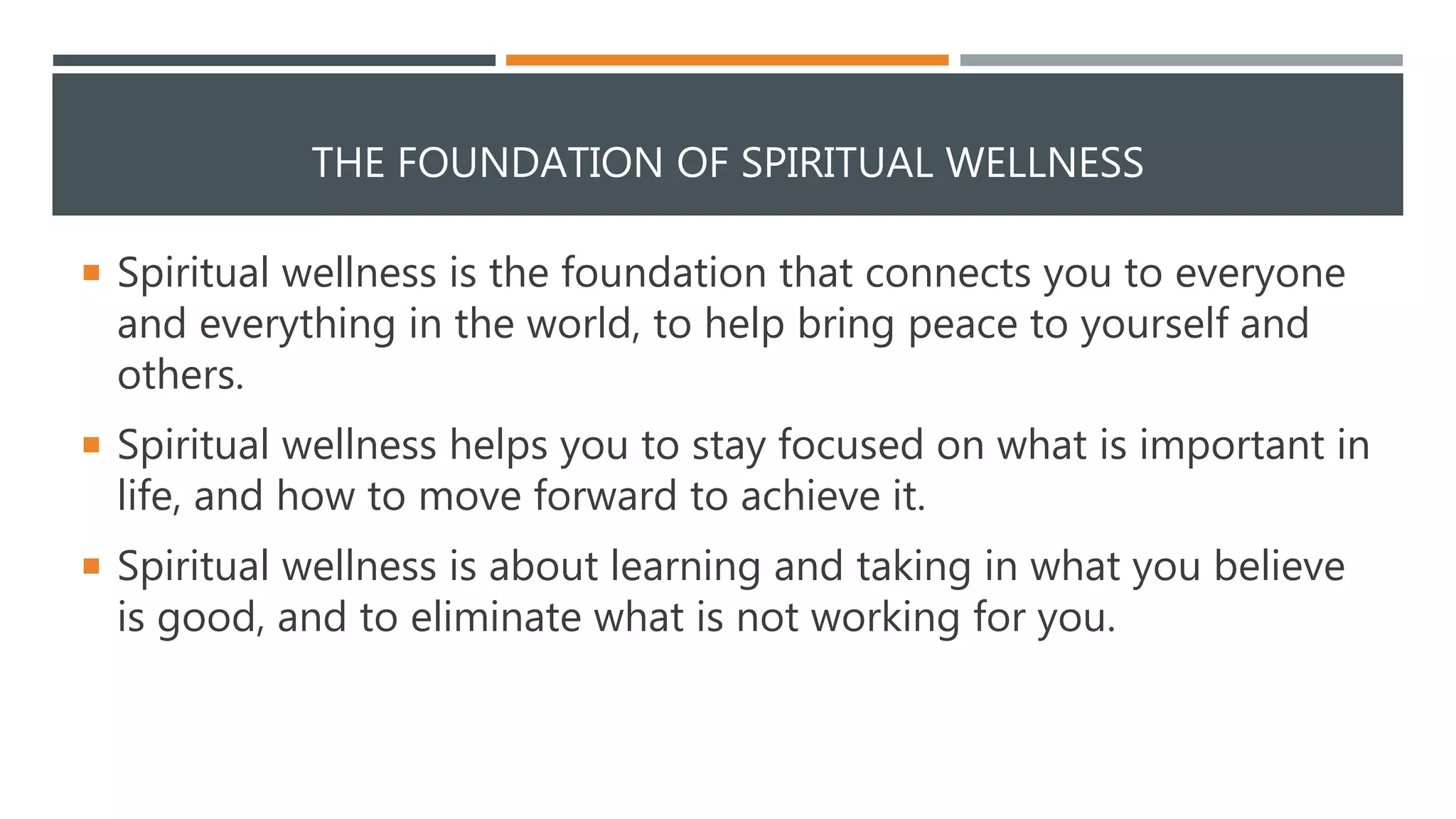 What is spiritual wellness | PPTX