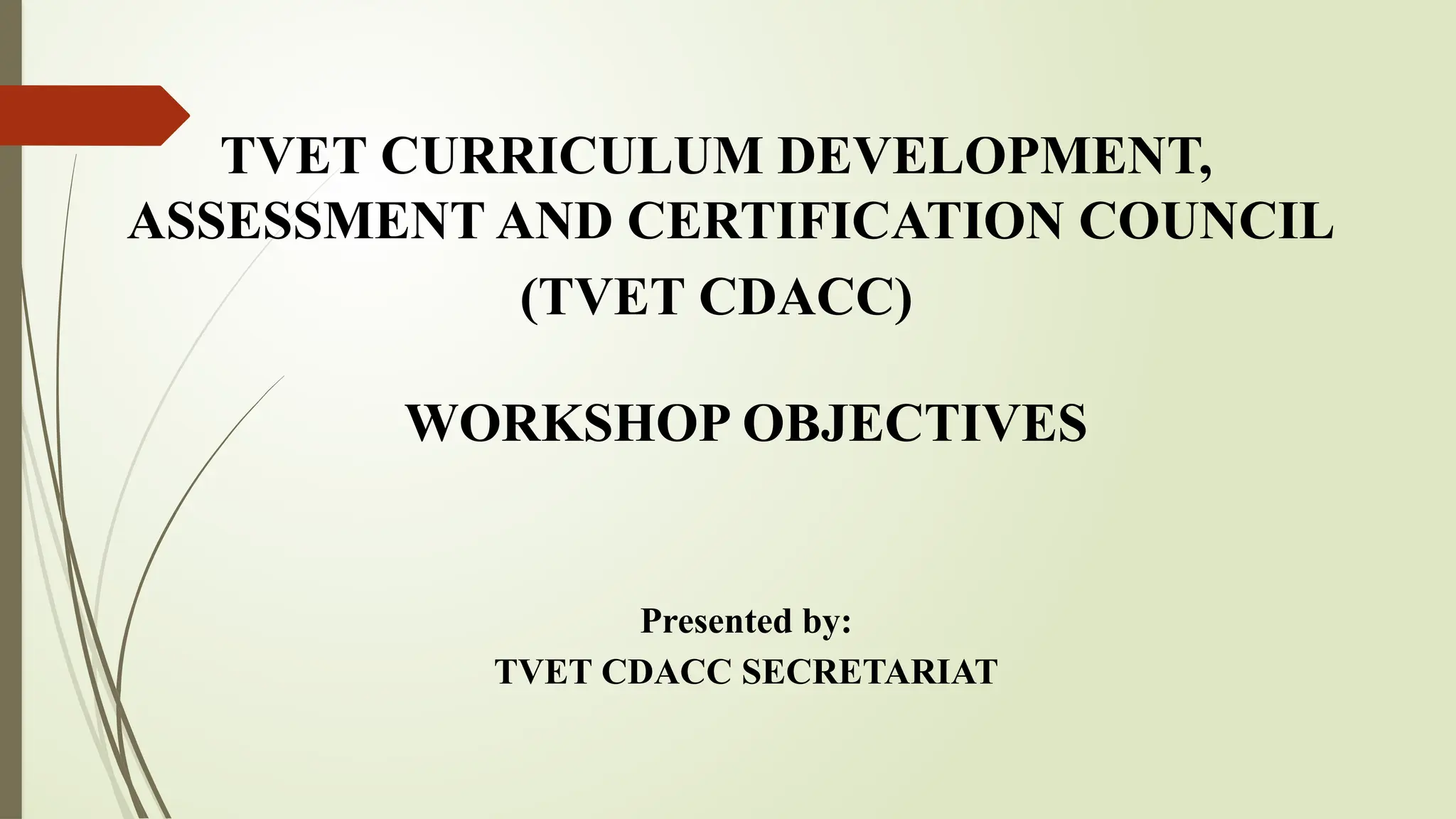 Workshop objectives CBA.pptx FOR THE CIRRICULUM | PPTX | Educational Assessment | Education
