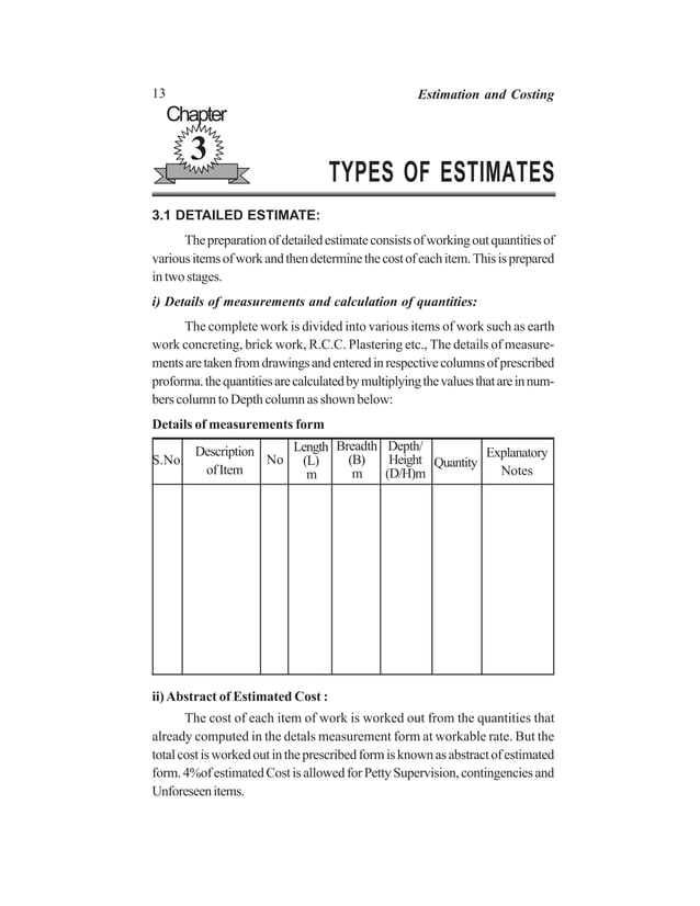 Estimating and-costing book | PDF | Woodworking | Arts and Crafts