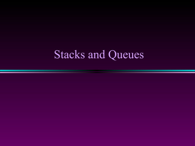 Stack queue | PPT