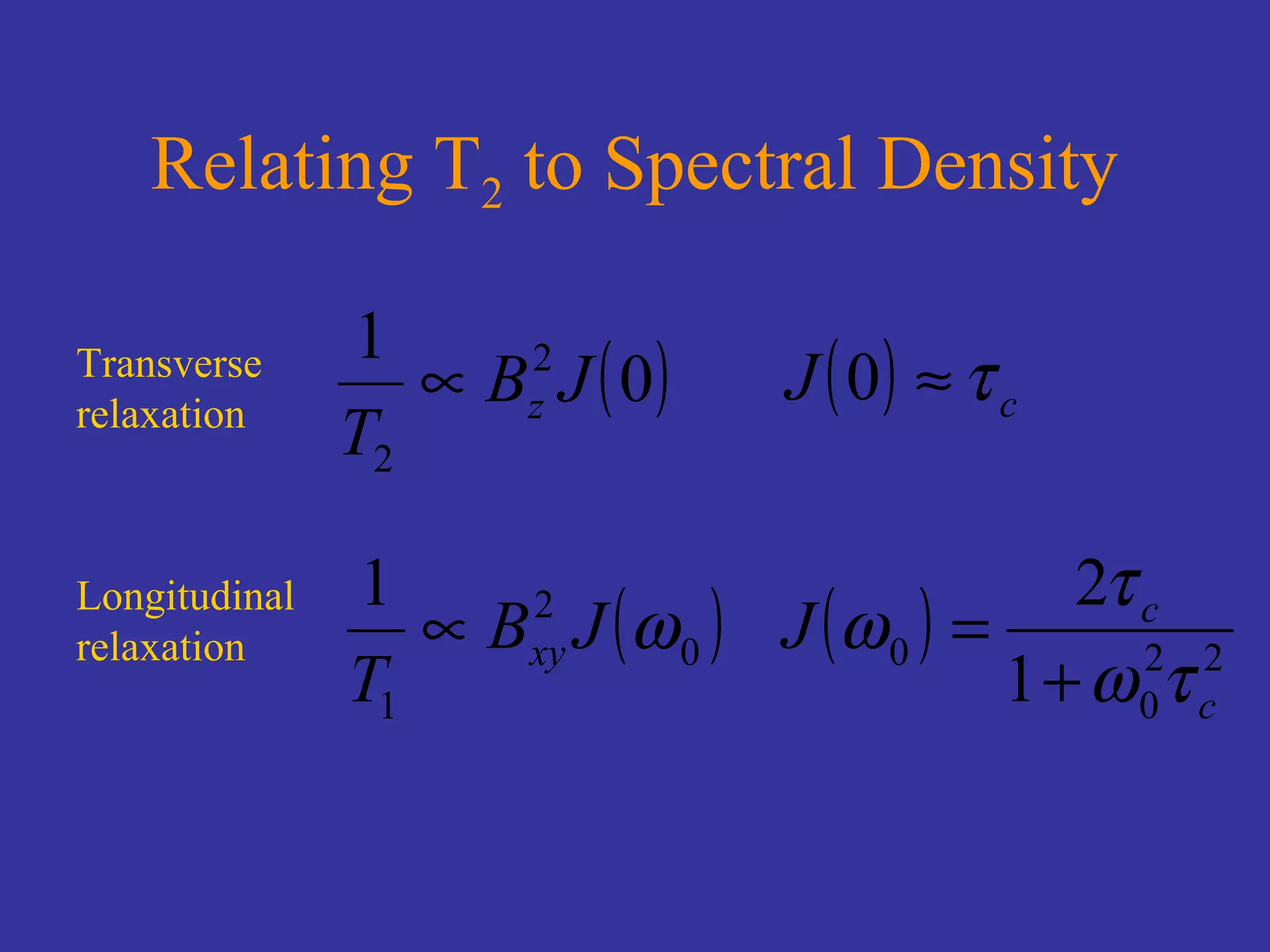 502 nmr relaxation times | PPT