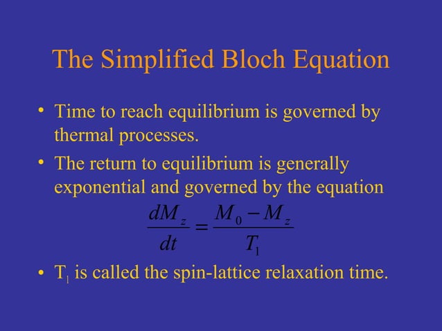 502 Nmr Relaxation Times Ppt Chemistry Science
