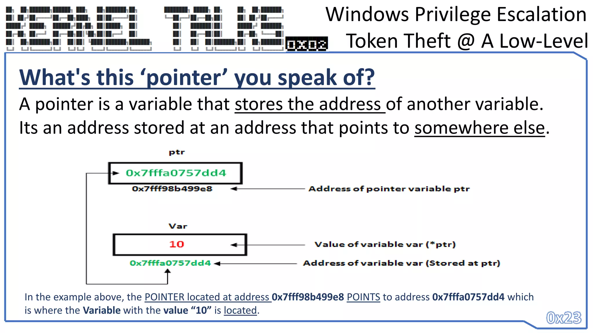 0x002 - Windows Priv Esc - A Low Level Explanation of Token Theft | PPT