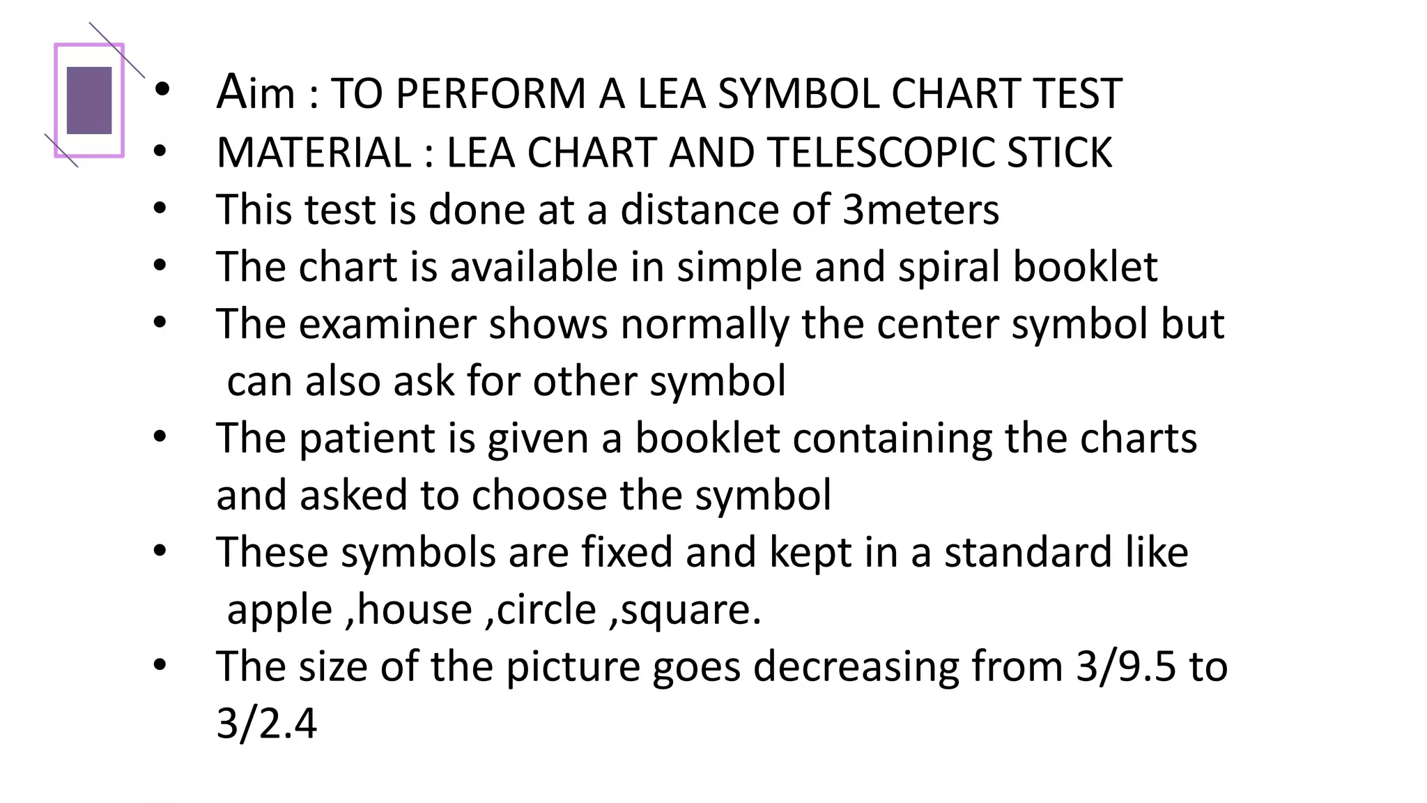 LEA SYMBOL CHART | PDF