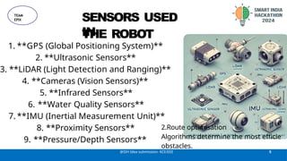 Autonomous water surface cleaning robot for smart India hackathon | PPTX