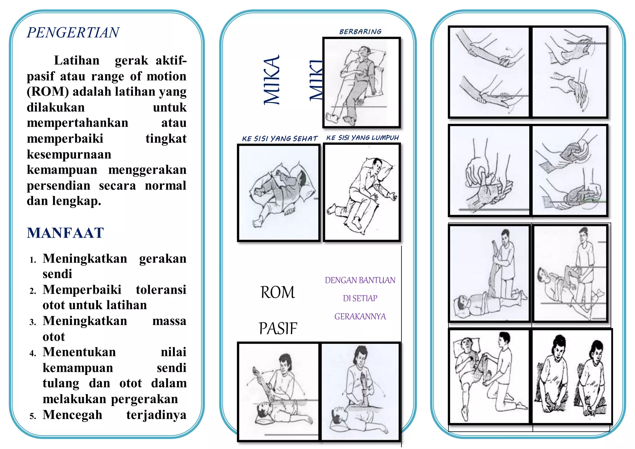 Leaflet rom hitam putih | DOCX