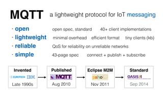 MQTT - A practical protocol for the Internet of Things | PDF