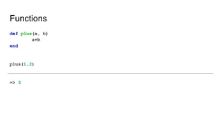 Ruby language overview | PPTX
