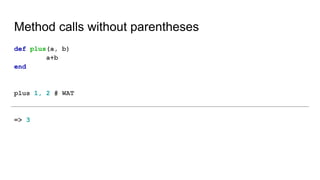 Ruby language overview | PPTX