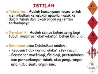 TOKSIKOLOGI industri keselamatan dan kesehatan kerja | PPT