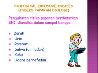 TOKSIKOLOGI industri keselamatan dan kesehatan kerja | PPT