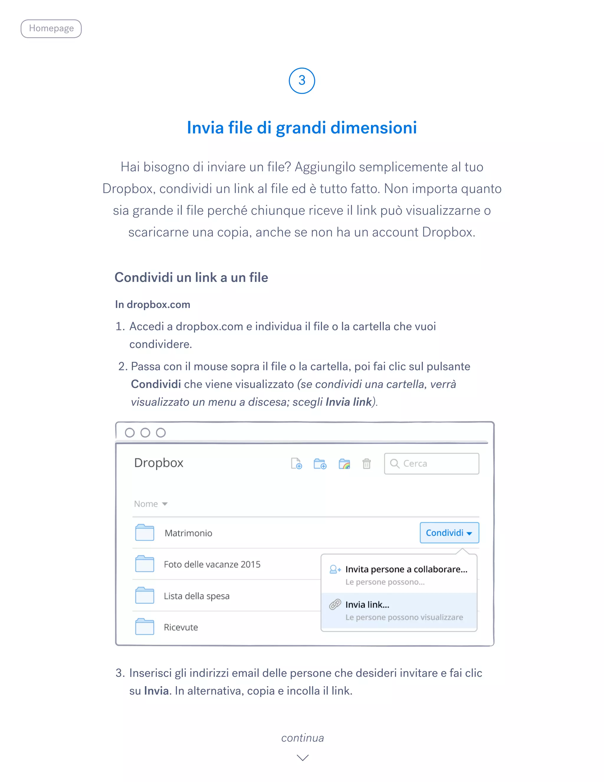 Guida introduttiva a dropbox | PDF