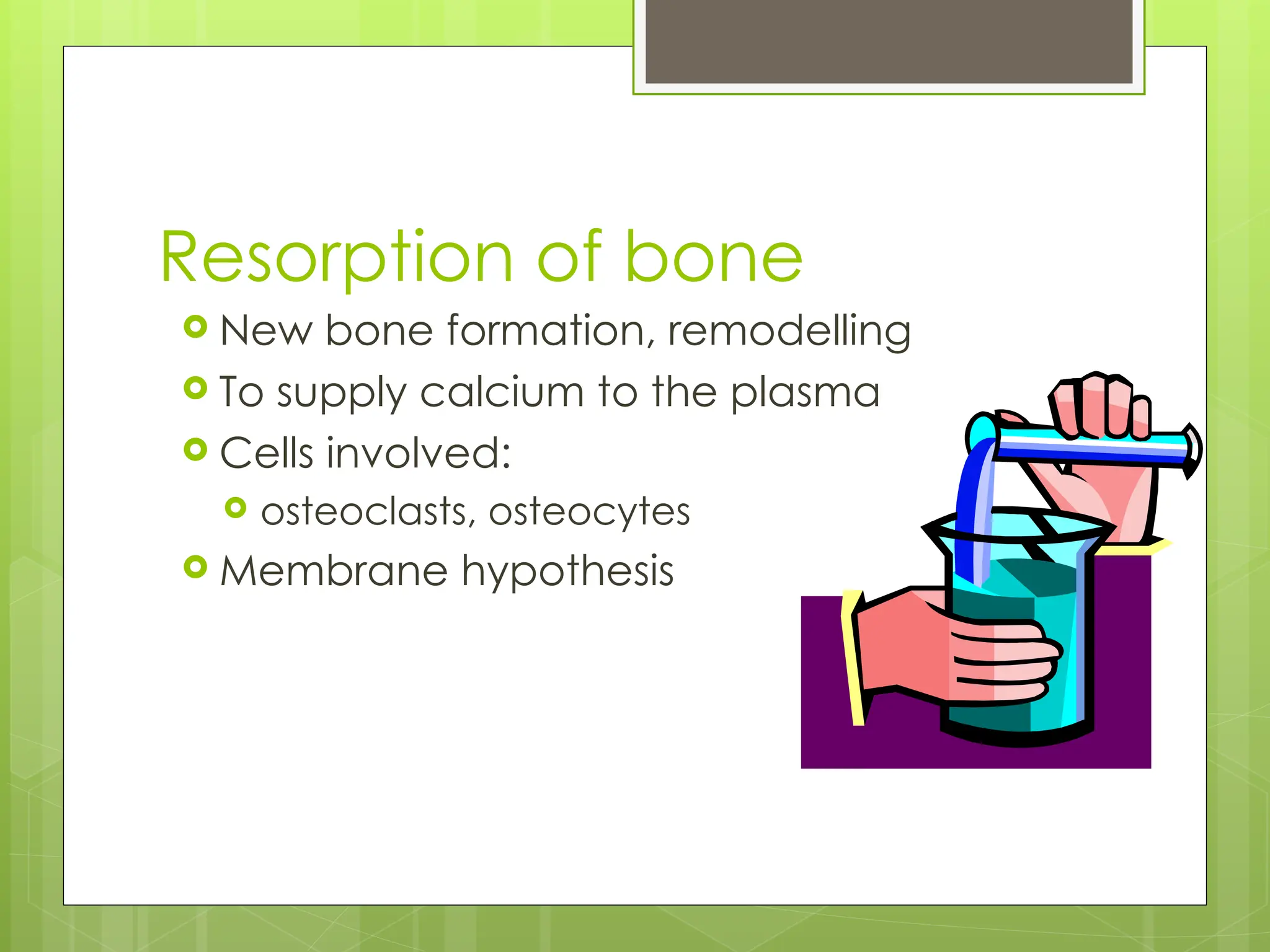 Biochemistry of bone formation and degradation | PPT